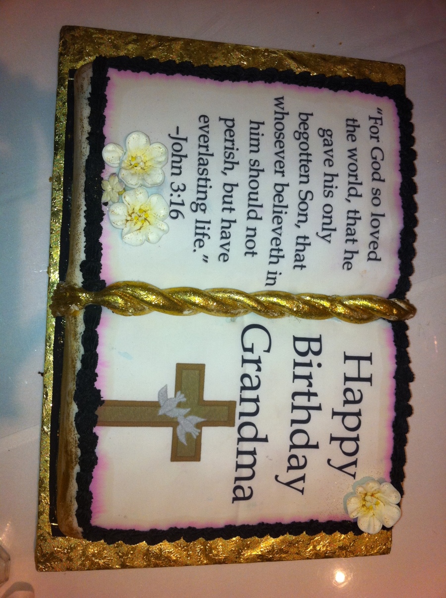 Bible Cake - CakeCentral.com