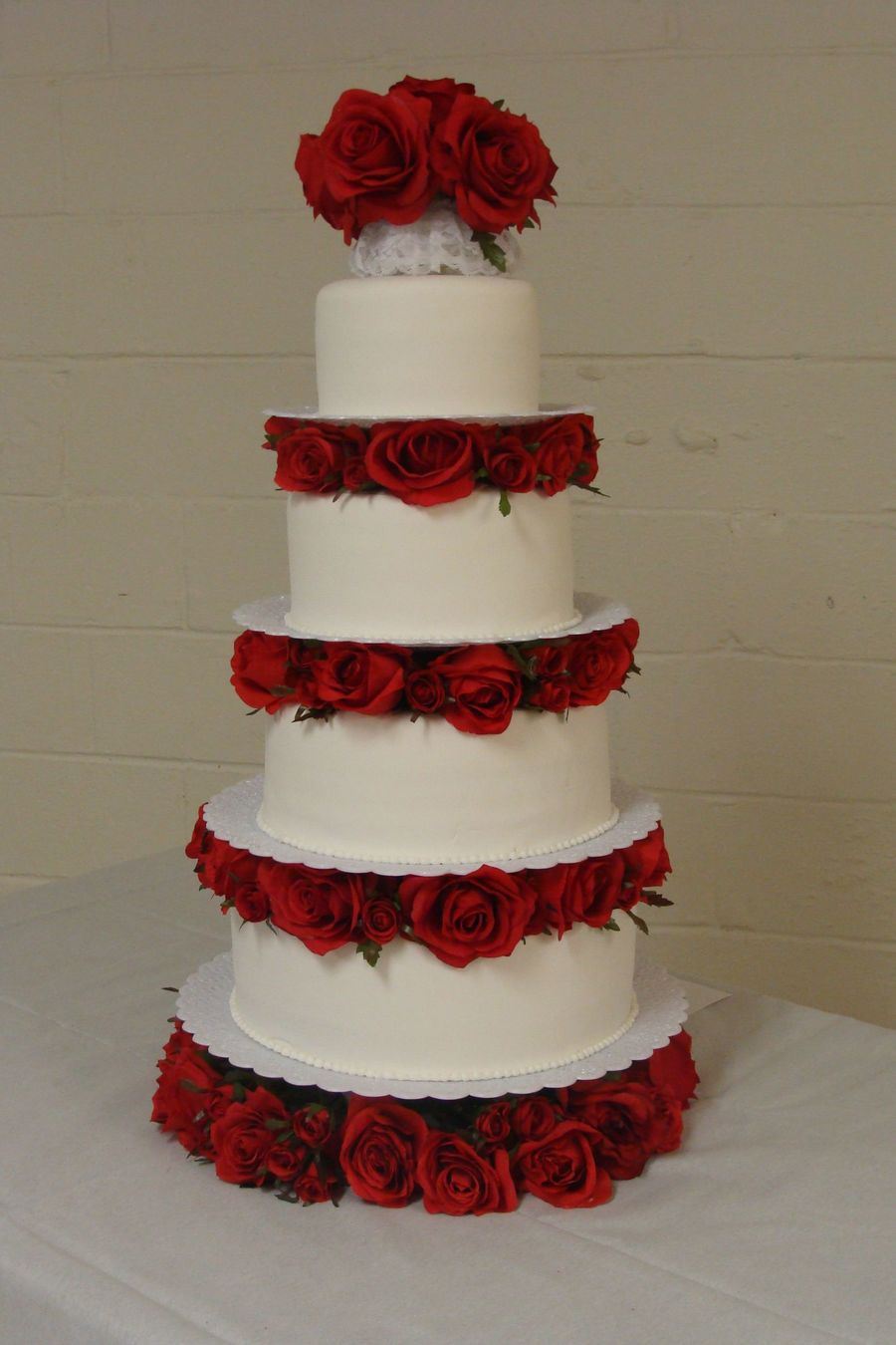 Red Velvet Wedding Cake - CakeCentral.com