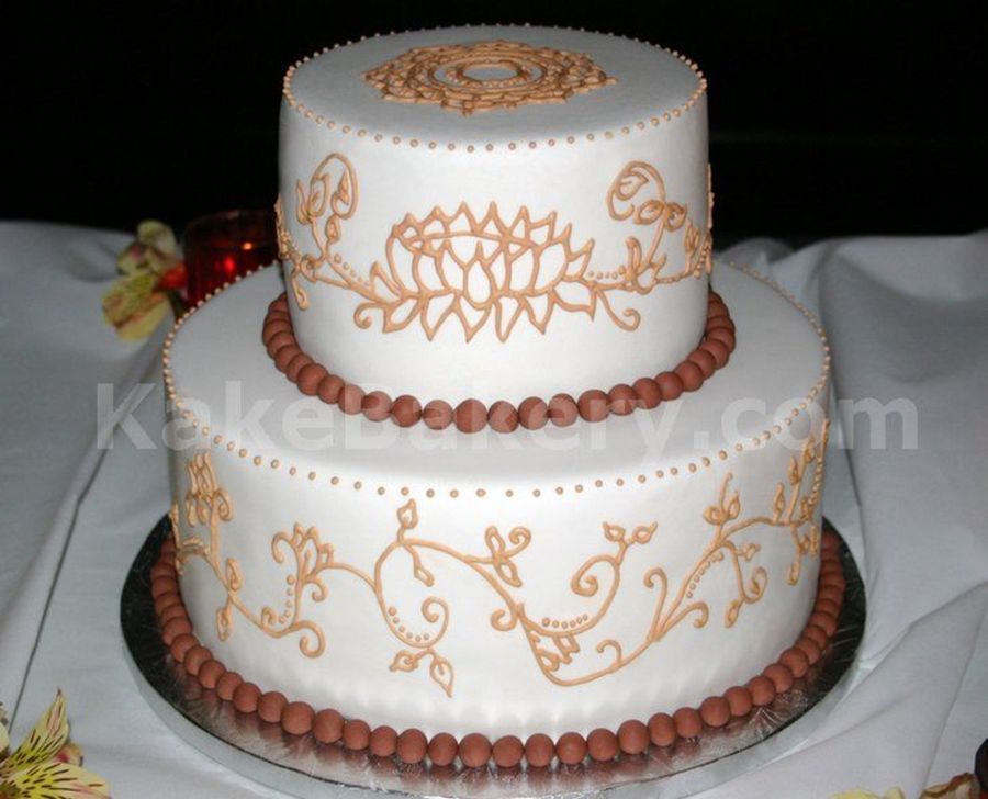 Mehndi Wedding Cake - CakeCentral.com