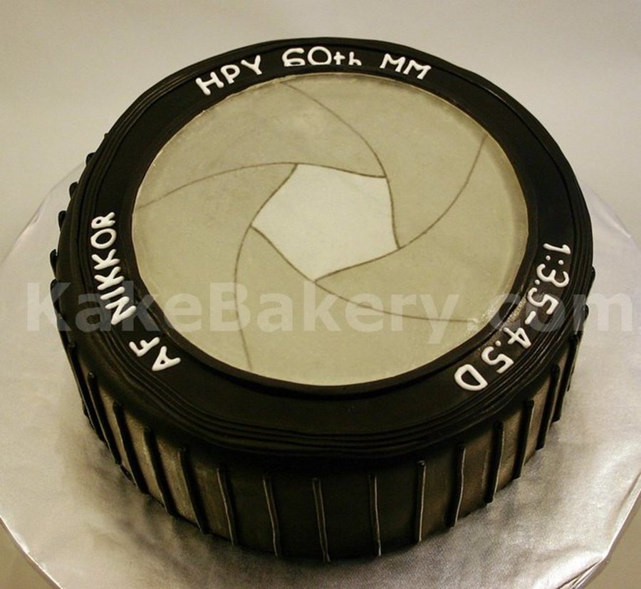 Camera Lens Birthday Cake - CakeCentral.com