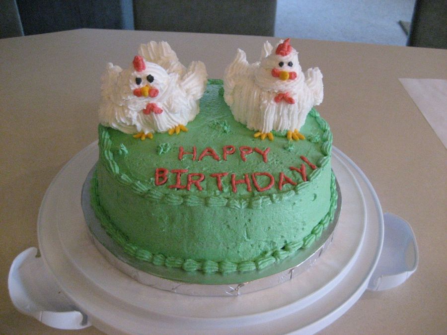 Chicken Birthday Cake - CakeCentral.com