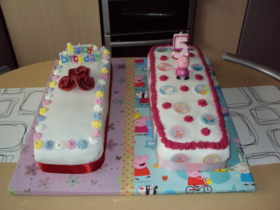 Double Birthday Cake - CakeCentral.com