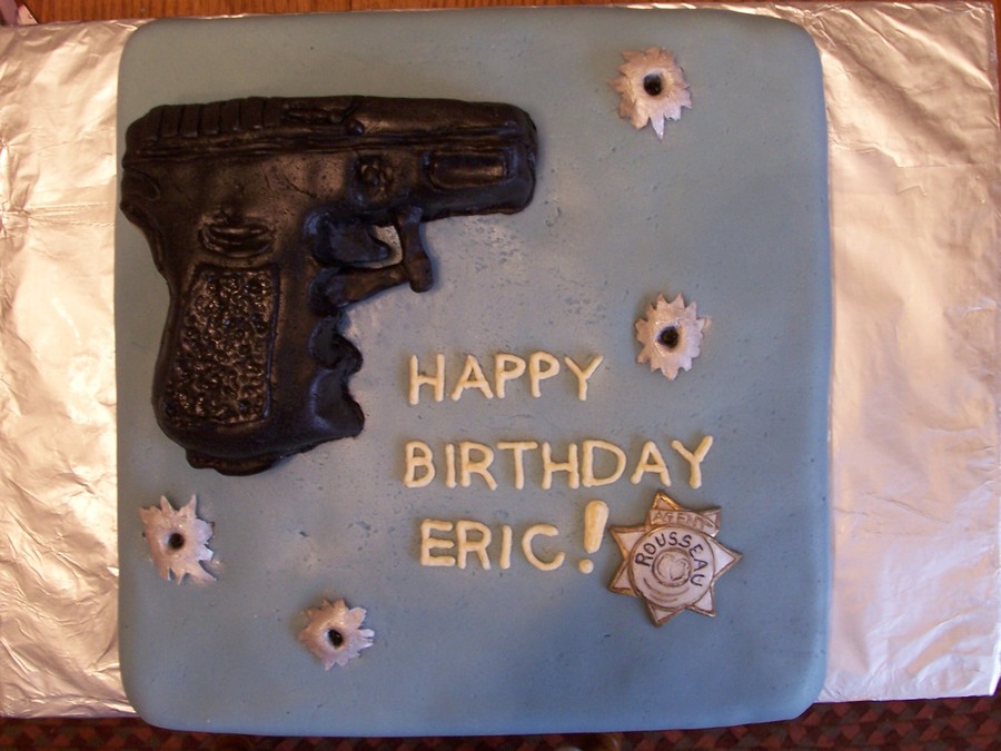 Glock Cake - CakeCentral.com