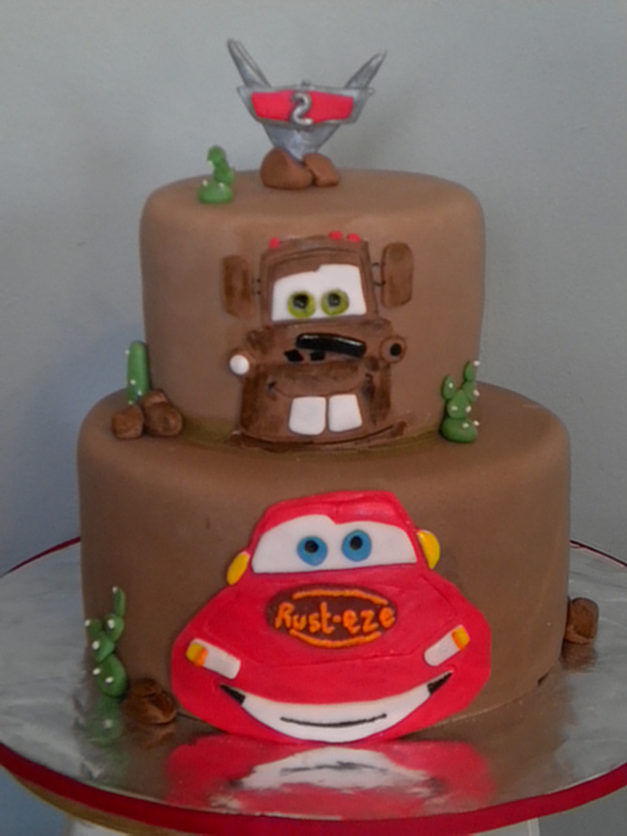Cars Themed Birthday Cake - CakeCentral.com