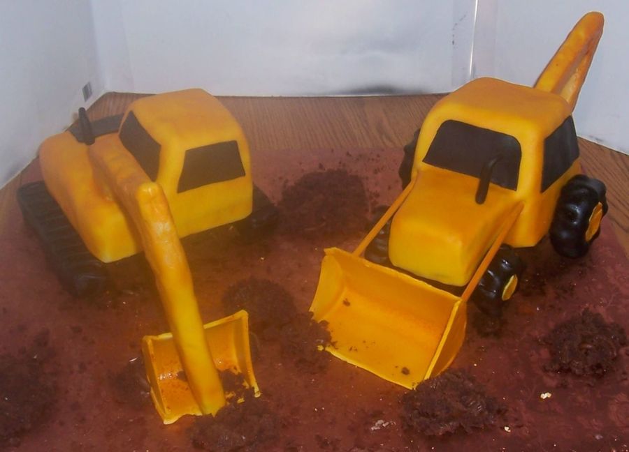 Backhoe & Escavator - CakeCentral.com