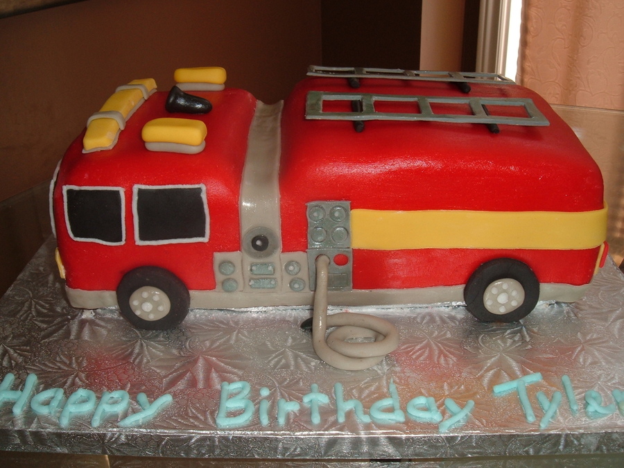 3D Firetruck - CakeCentral.com