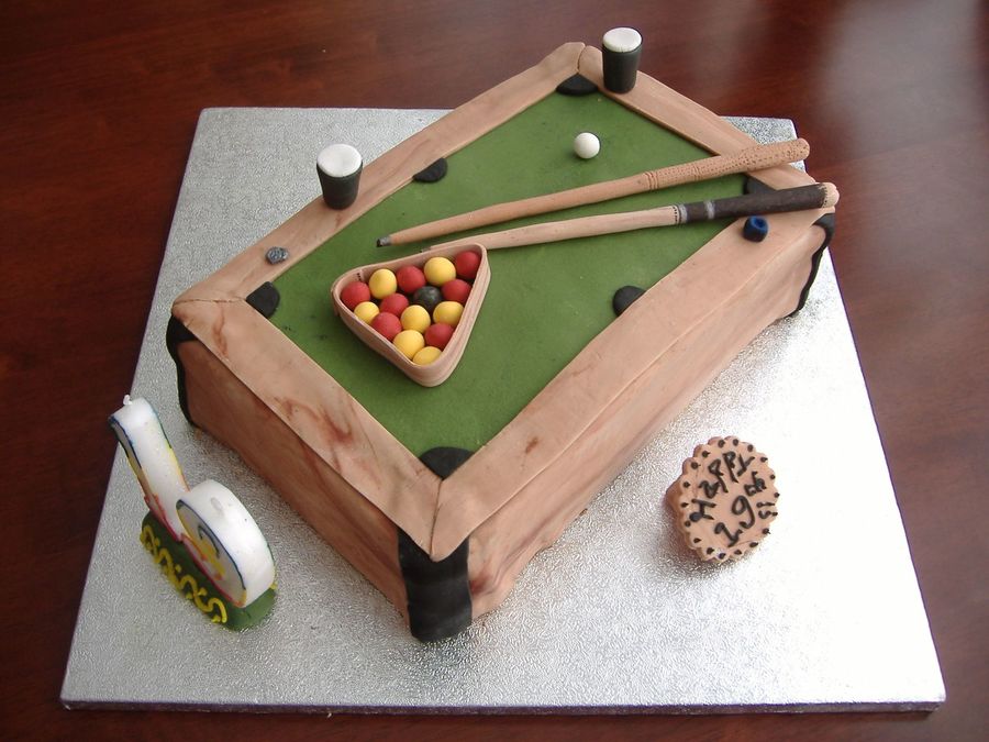 Pool / Snooker Birthday Cake - CakeCentral.com