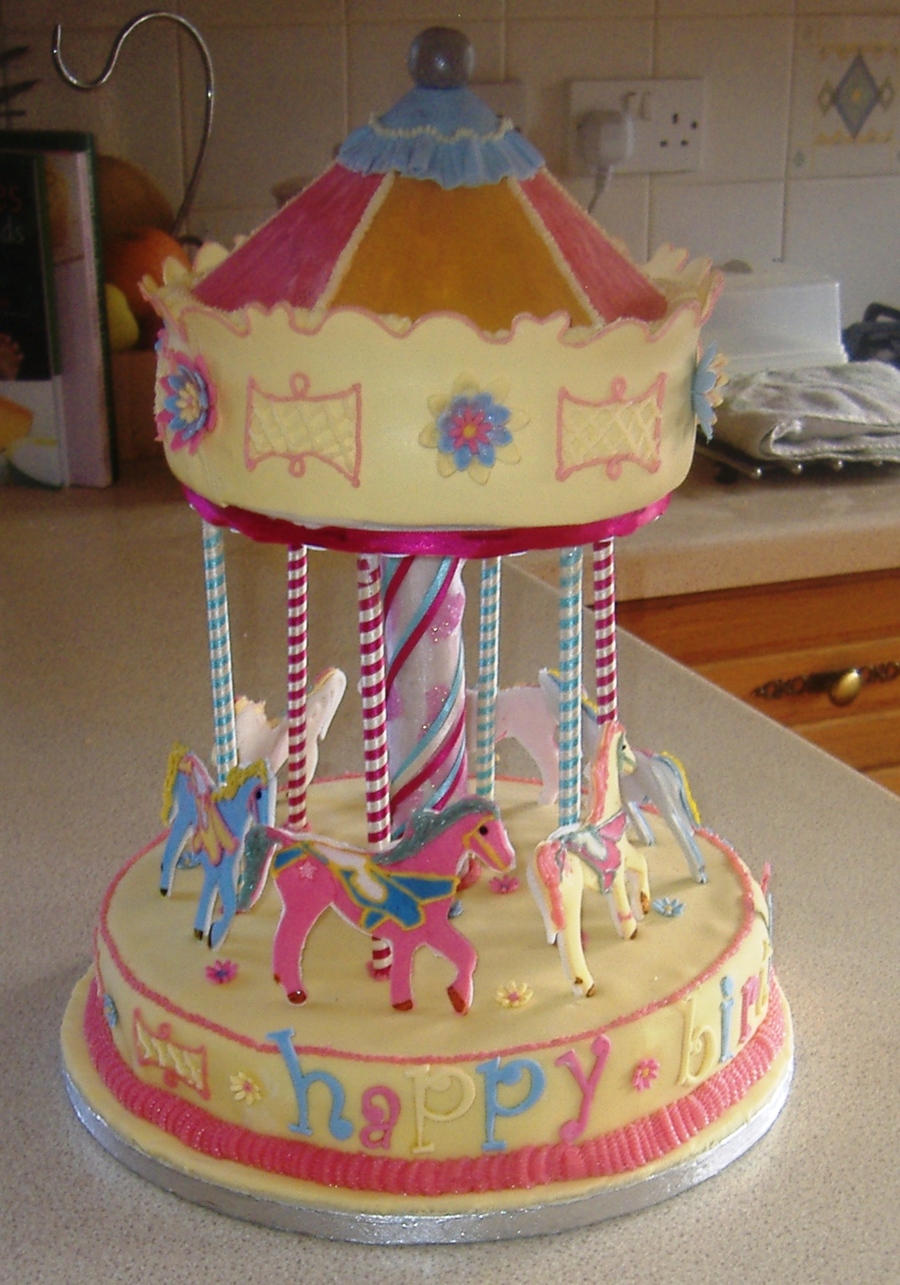 Carousel Birthday Cake - CakeCentral.com