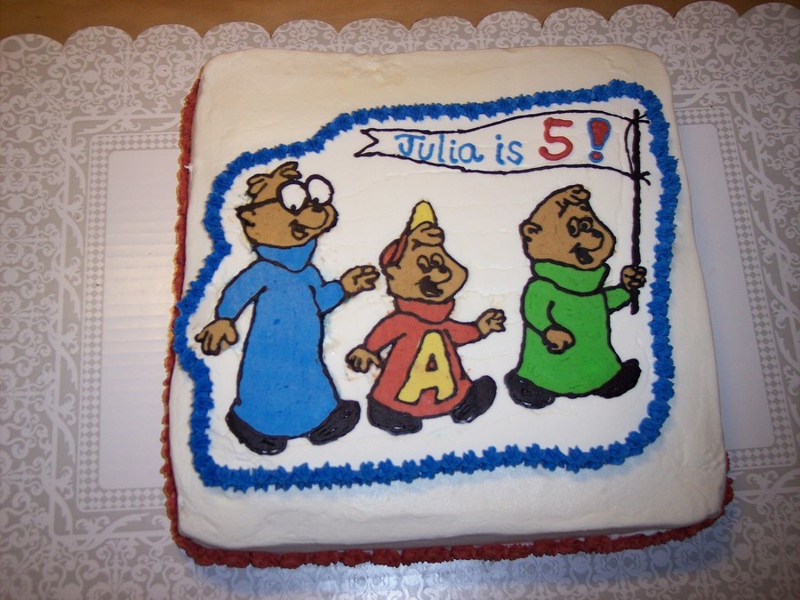 Chipmunks Birthday Cake - CakeCentral.com