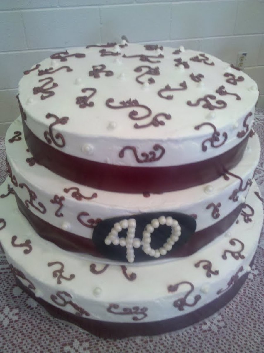 40Th Anniversary - CakeCentral.com