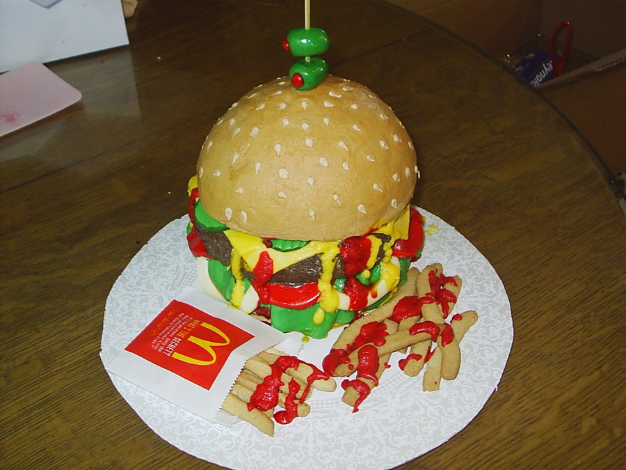 Another Mcdonalds Cheeseburger - CakeCentral.com