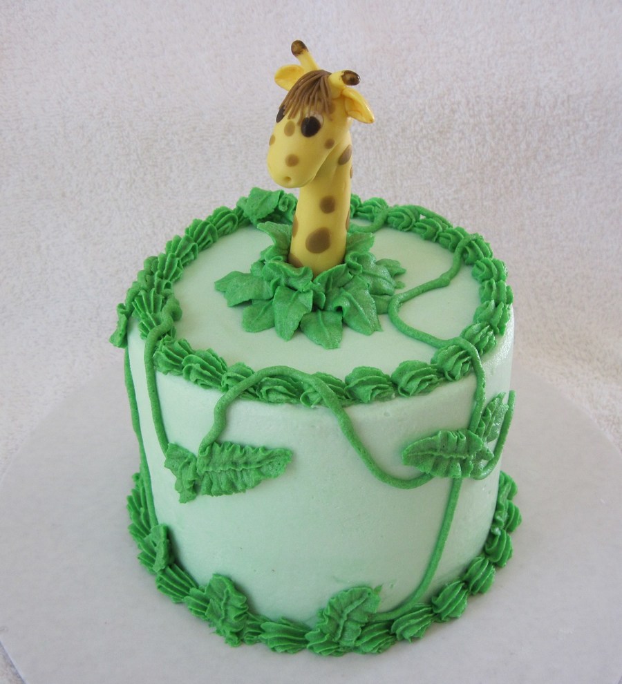 Giraffe Smash Cake - CakeCentral.com