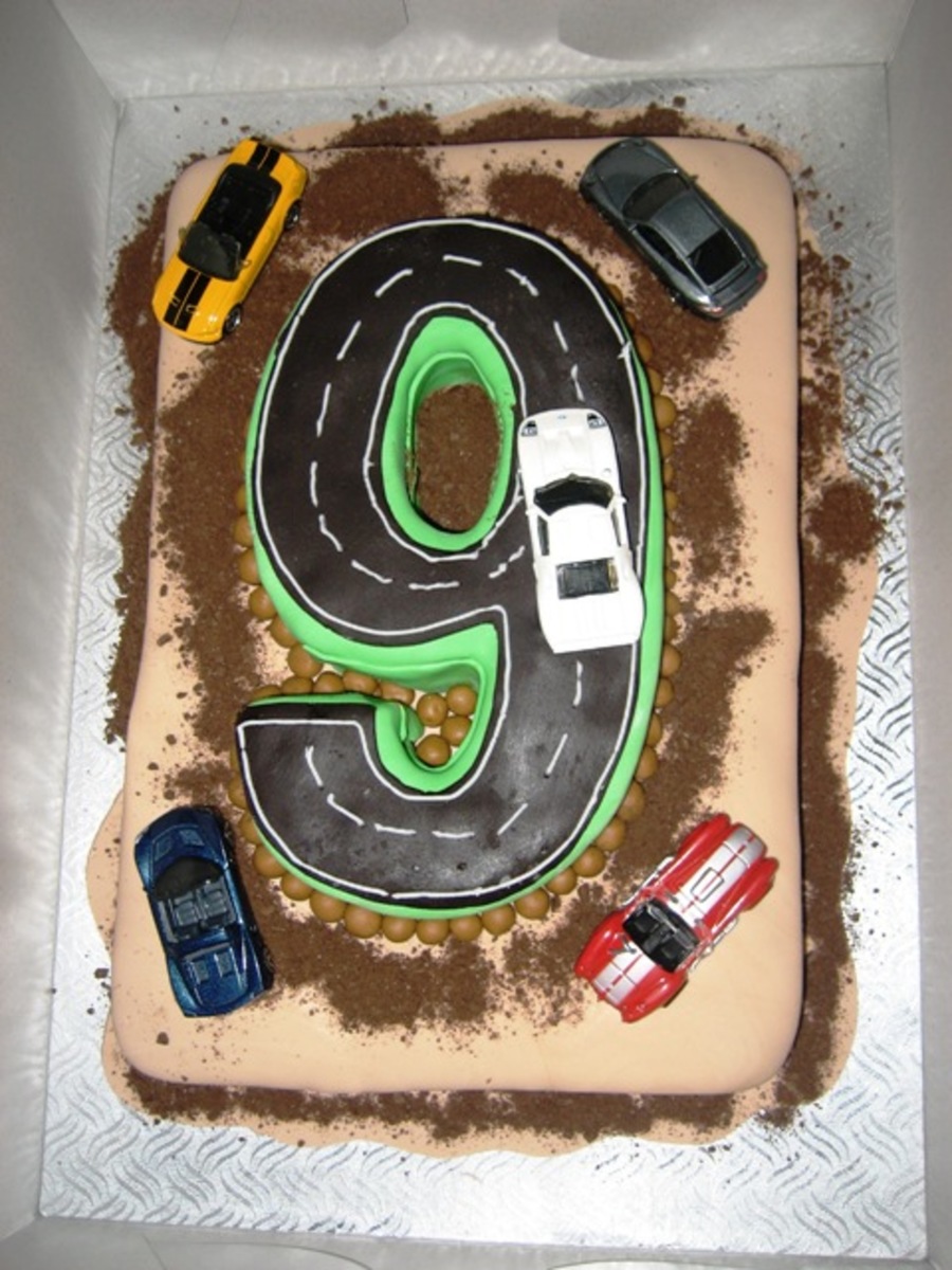 9 Year Old Racing Cake - CakeCentral.com