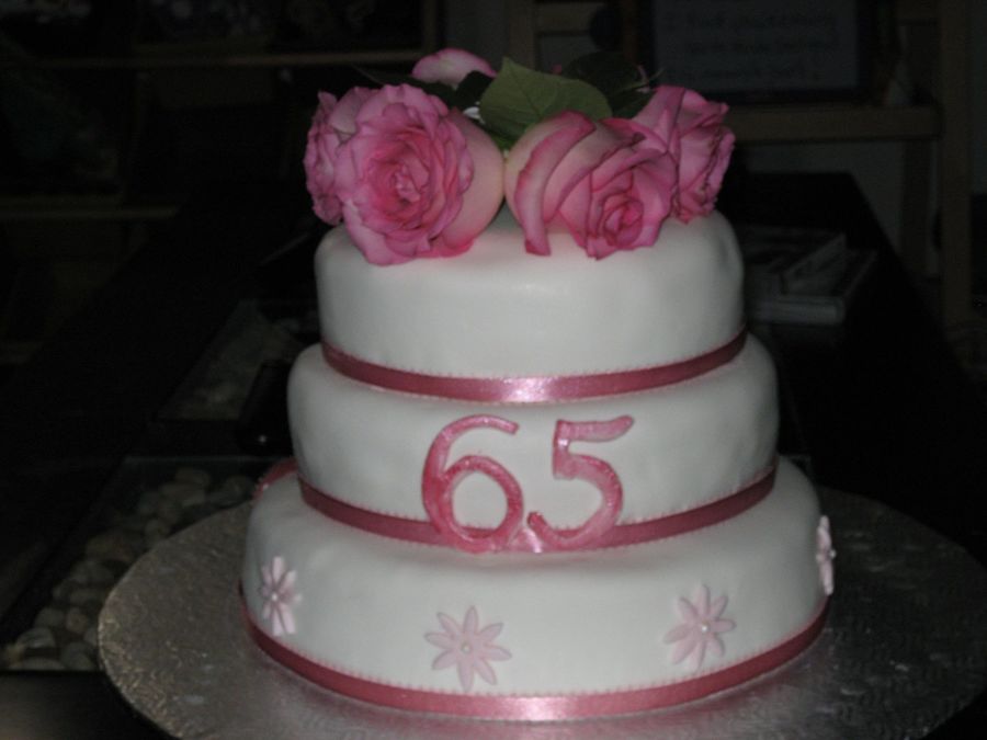 65Th Birthday Cake - CakeCentral.com