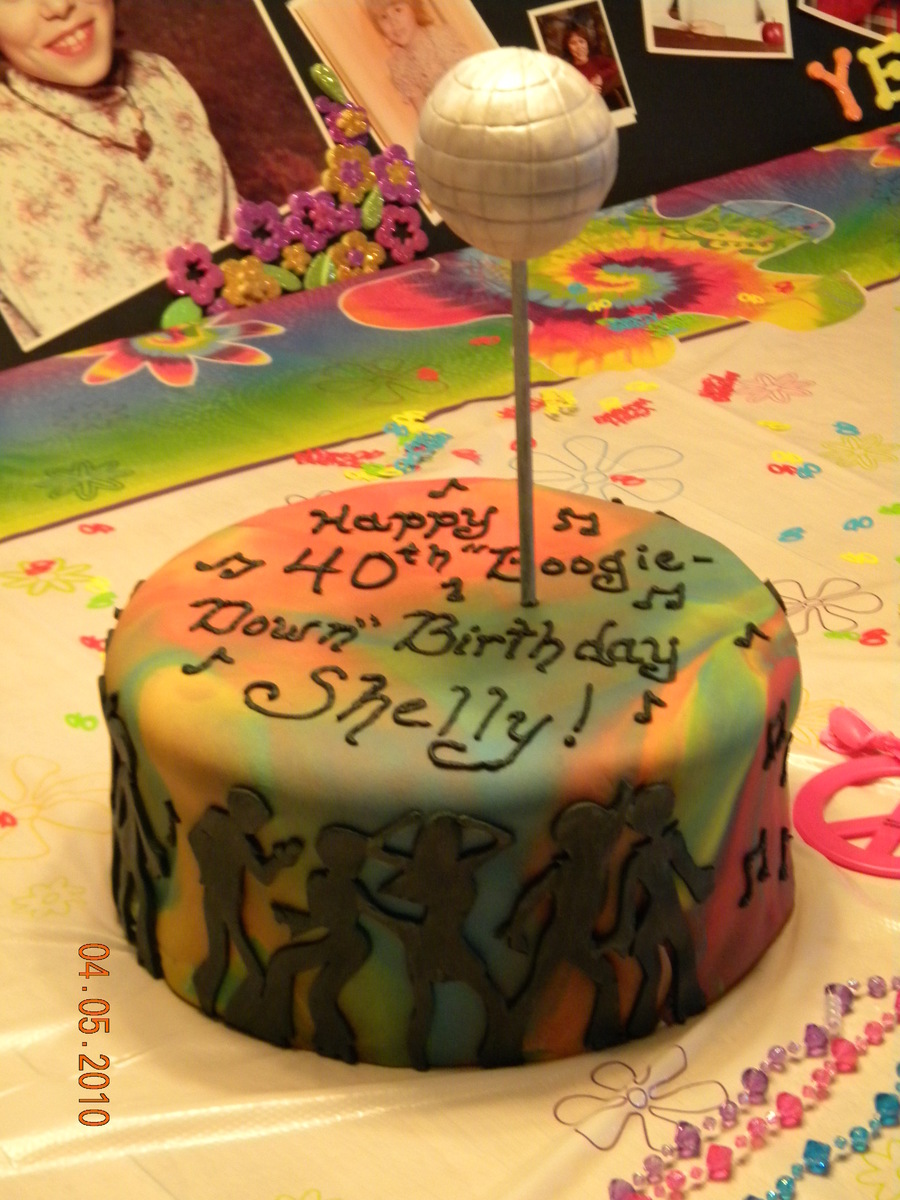 70S Theme Birthday Cake - CakeCentral.com