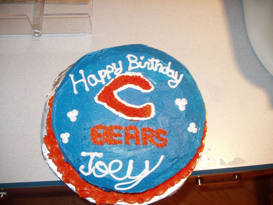 Chicago Bears Birthday Cake - CakeCentral.com