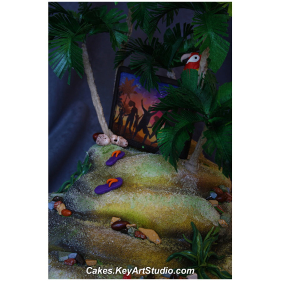 Tropical Island Party Cake - CakeCentral.com