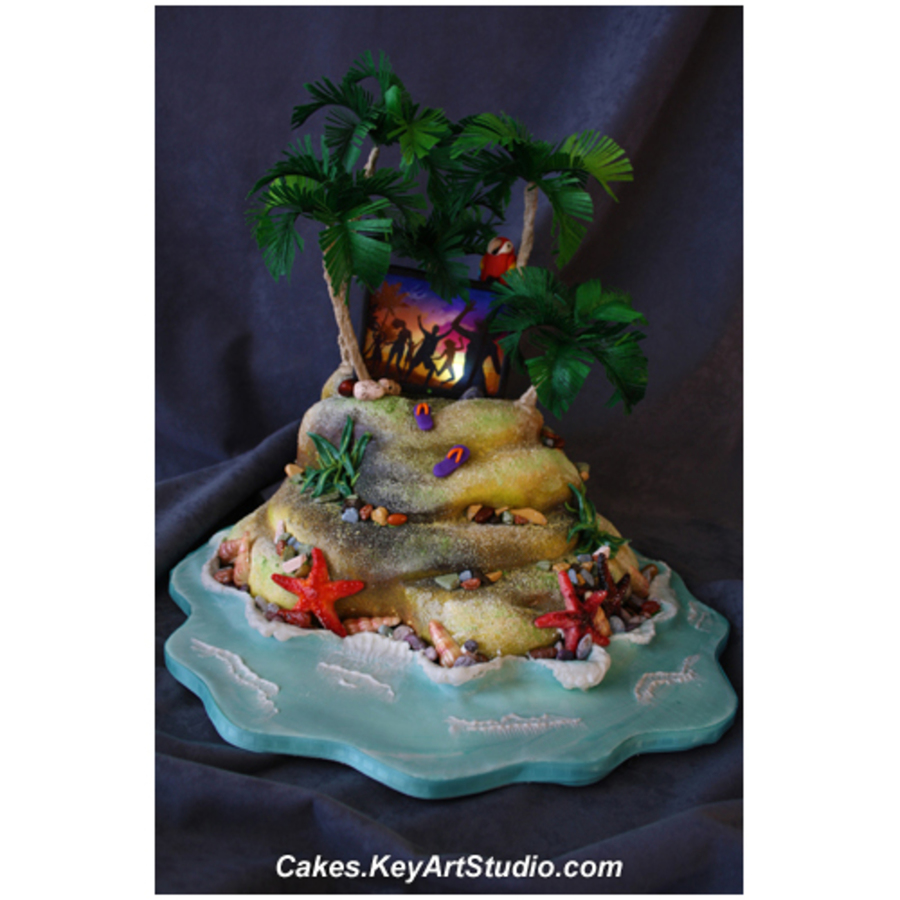 Tropical Island Party Cake - CakeCentral.com