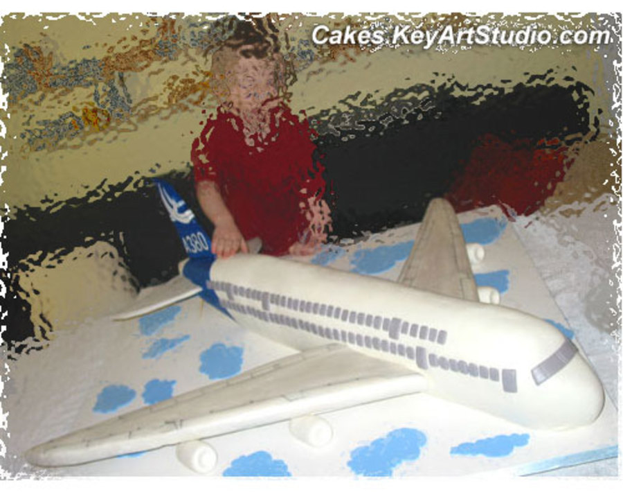 Airbus A380 Cake For My Son's 3Rd Bd. - CakeCentral.com