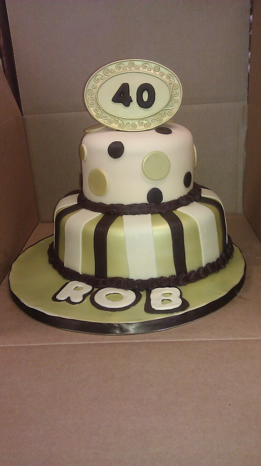 40Th Birthday Cake For Male - CakeCentral.com