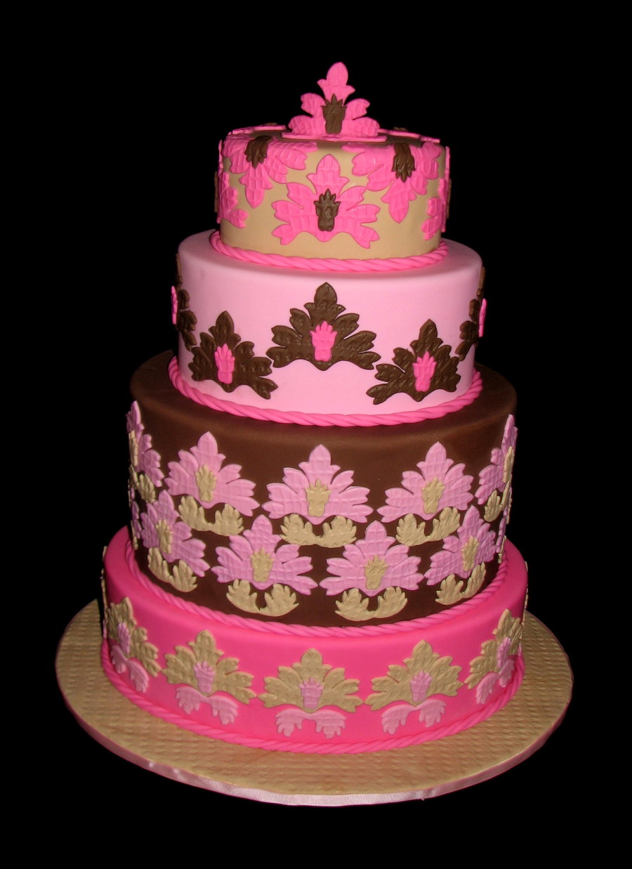 Oval Damask - CakeCentral.com