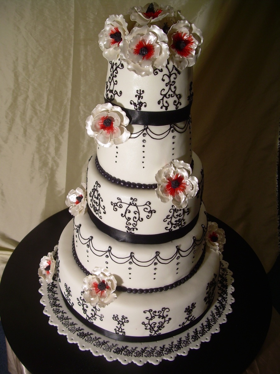 Black And White Cake Ii - CakeCentral.com