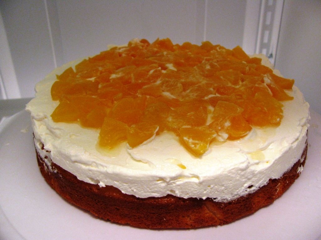 Peach Birthday Cake - CakeCentral.com