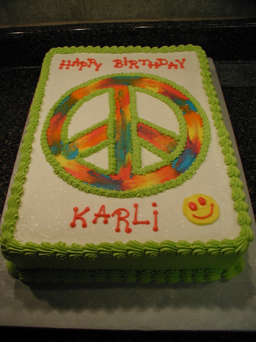 Peace Sign - CakeCentral.com