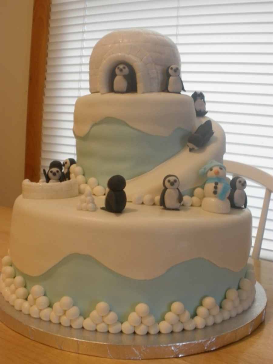 Pengin Birthday Cake - CakeCentral.com