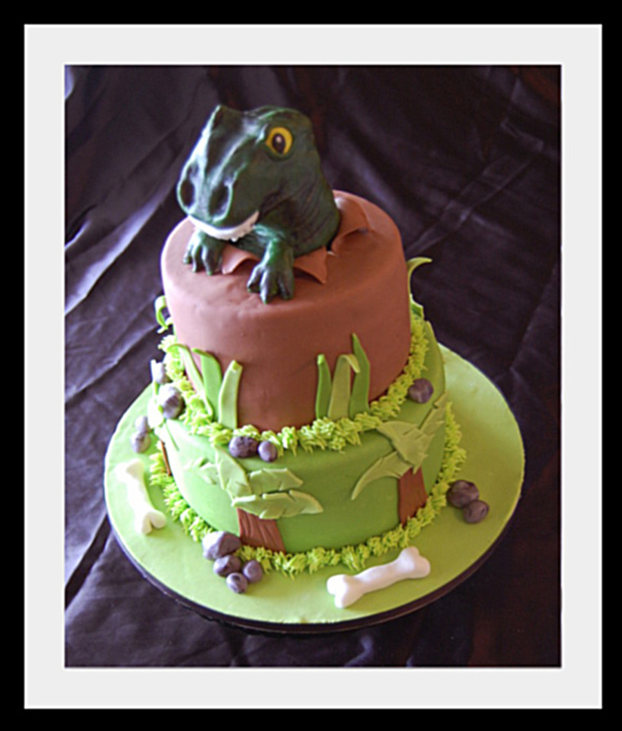 Dinosaur Cake - CakeCentral.com
