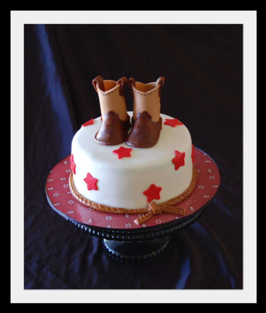 Cowboy Boots Birthday Cake - CakeCentral.com