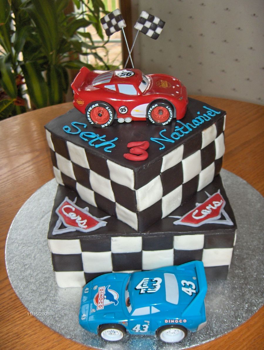 Cars Theme Cake - CakeCentral.com