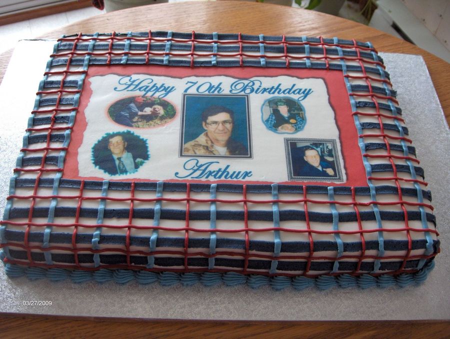 Plaid Cake - CakeCentral.com