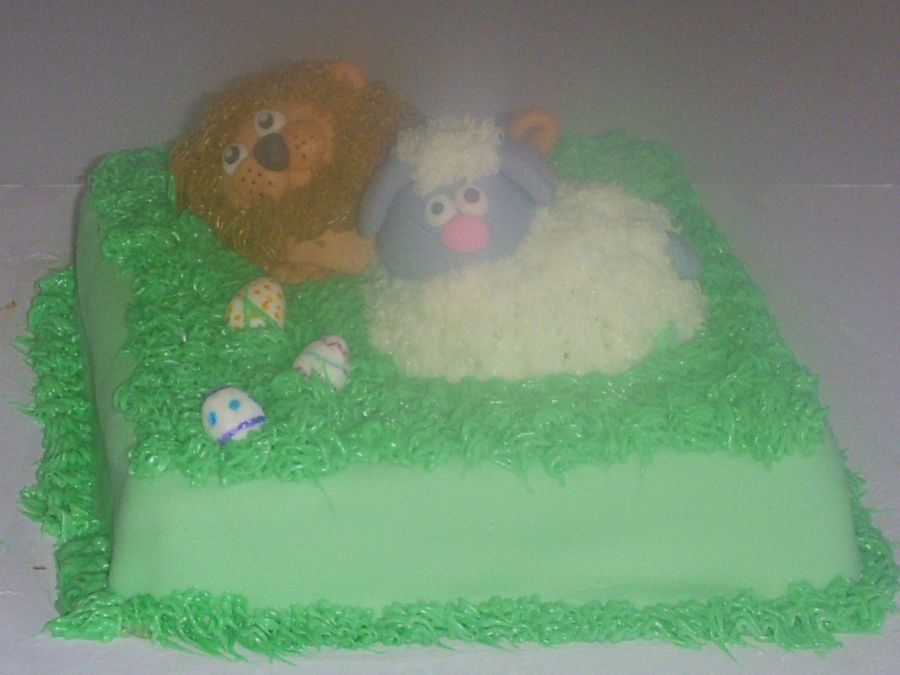 Lion And Lamb - CakeCentral.com