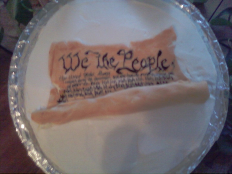 Declaration Of Independence - CakeCentral.com