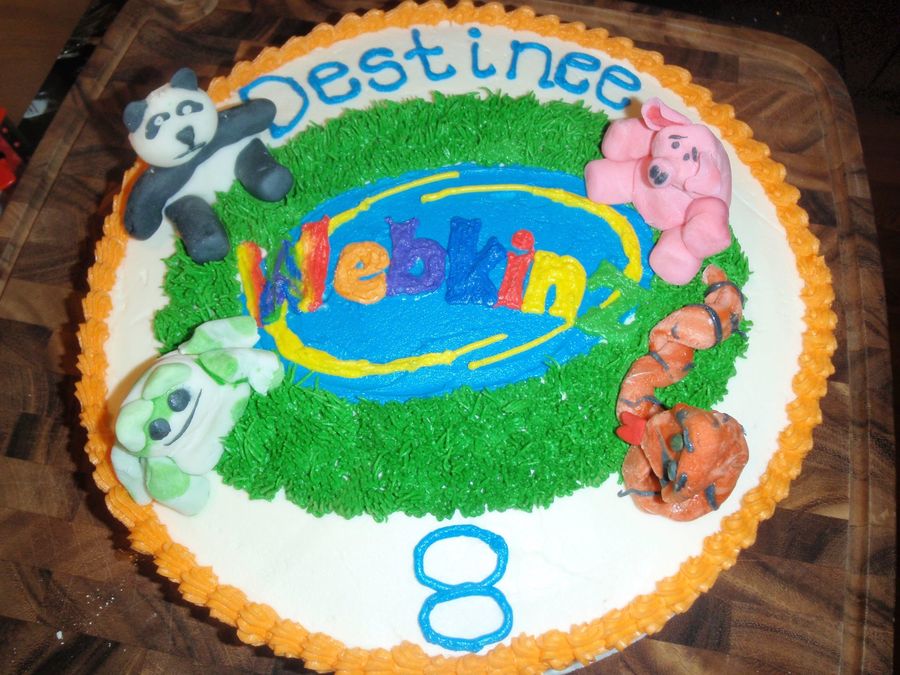 Webkinz Bday Cake For Friends Grand Children - CakeCentral.com