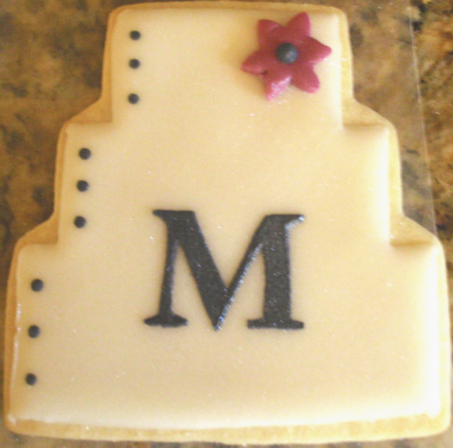 Monogram Wedding Cookie - CakeCentral.com