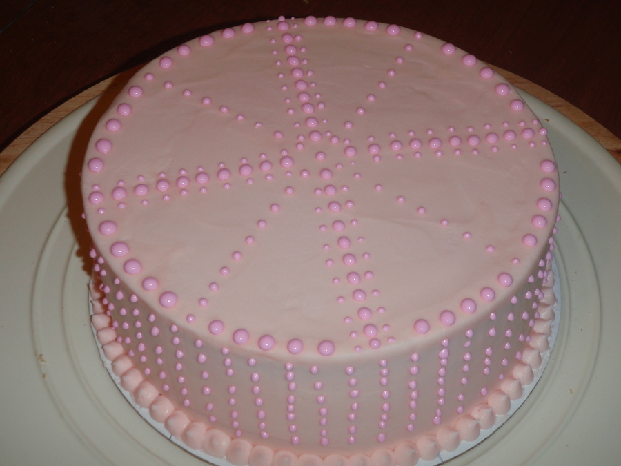 Simple Pink Cake - CakeCentral.com