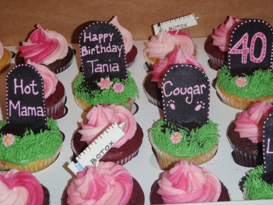 40Th Birthday Cupcakes - CakeCentral.com