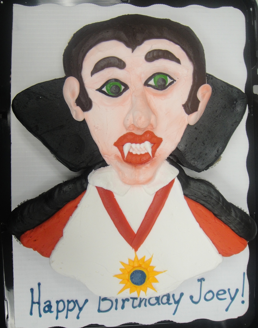 Dracula Cupcake Cake - CakeCentral.com