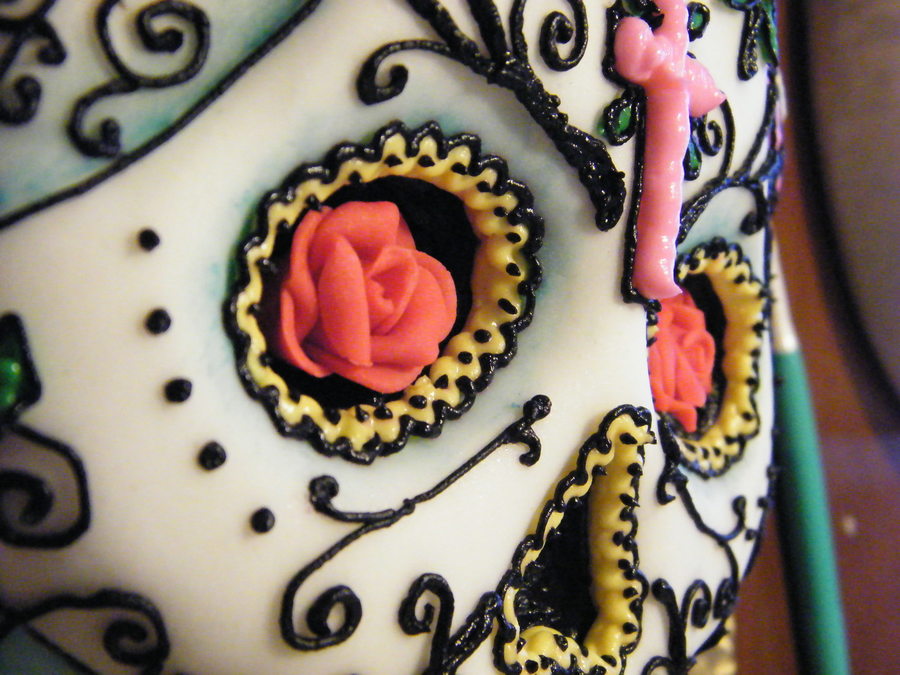 Day Of The Dead/dia De Los Muertos/sugar Skull Cake - CakeCentral.com