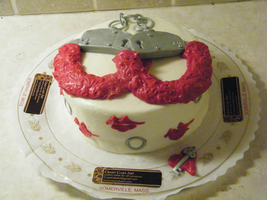 Valetine's Day Handcuff Cake - CakeCentral.com