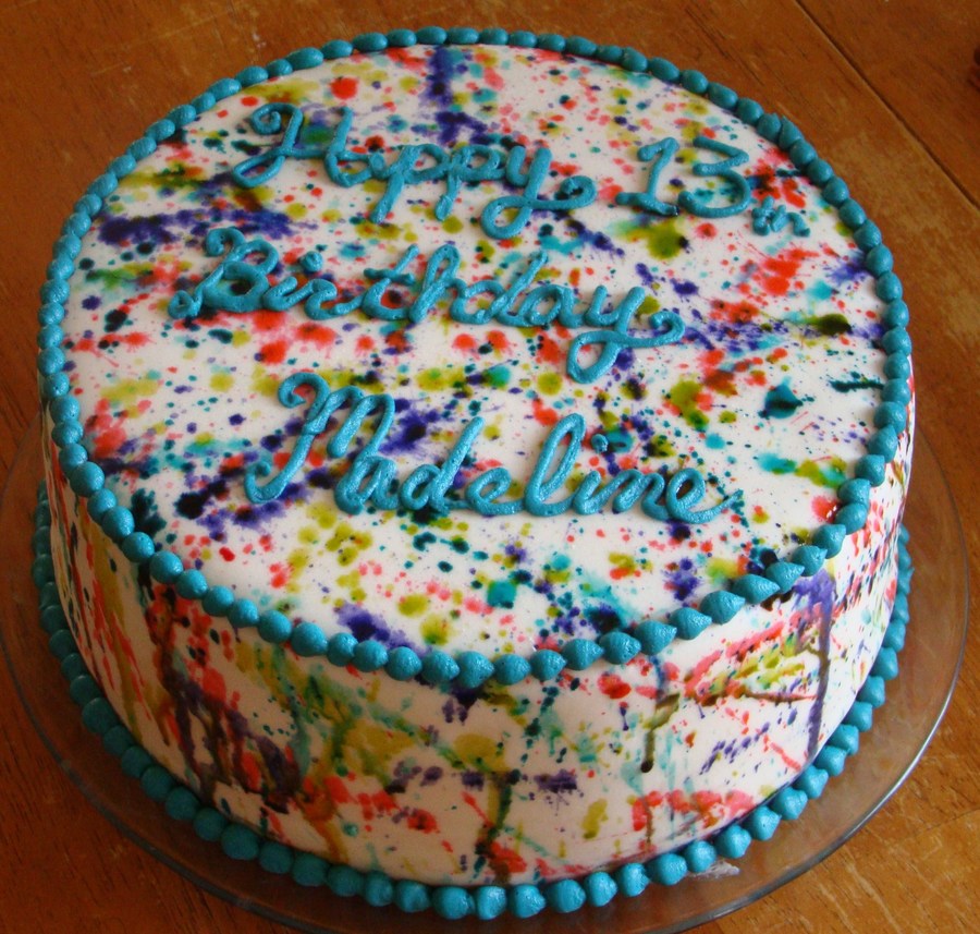 Paint Splatter - CakeCentral.com