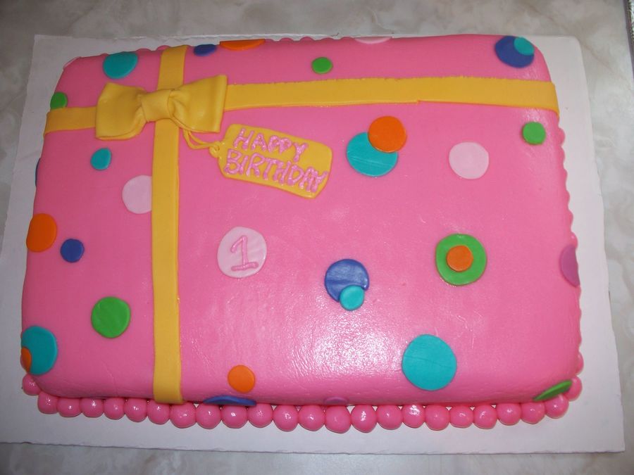 Polka Dot Cake - CakeCentral.com