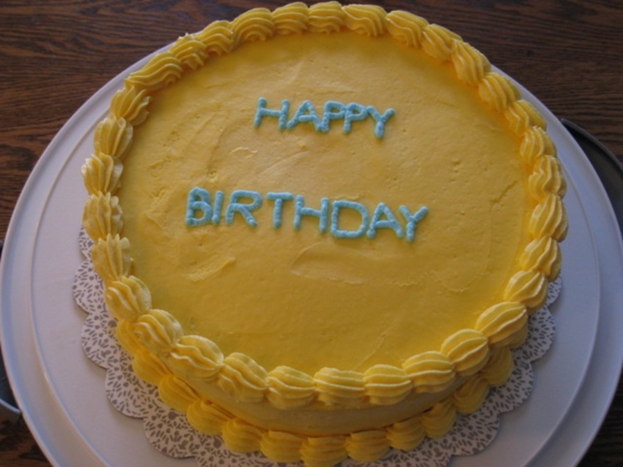 Plain Birthday Cake - CakeCentral.com