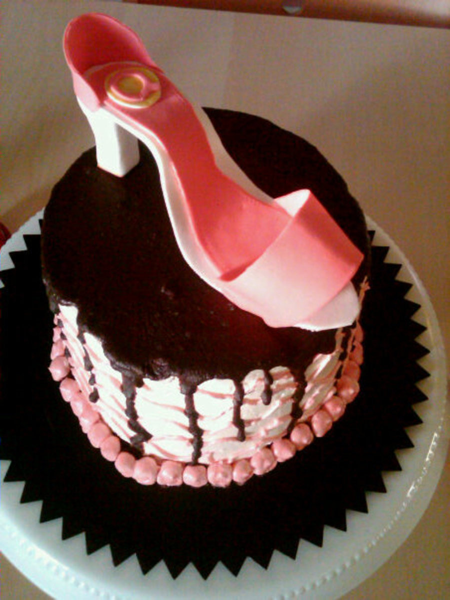 Pink Shoe Cake - CakeCentral.com