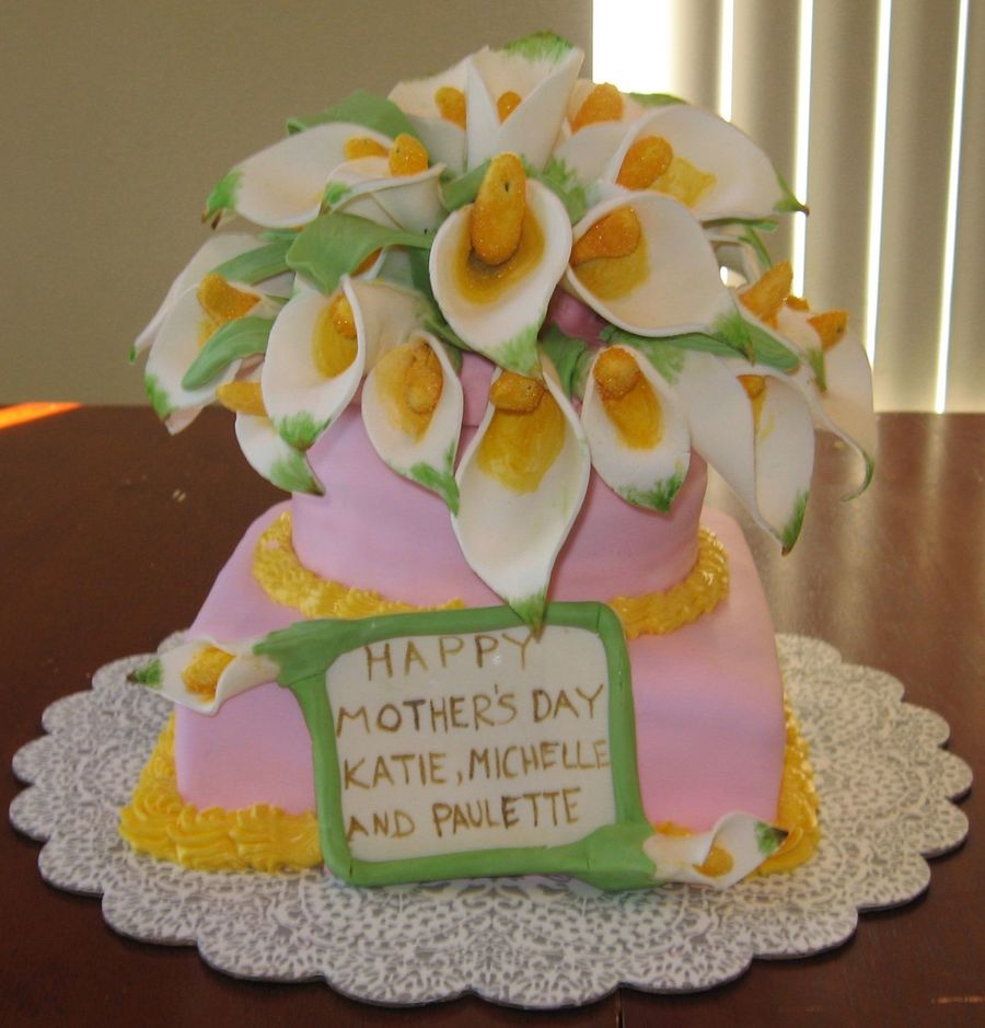Calla Lilly Cake - CakeCentral.com