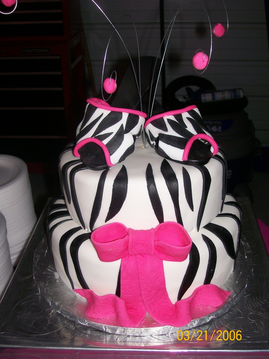 Zebra Bling - CakeCentral.com