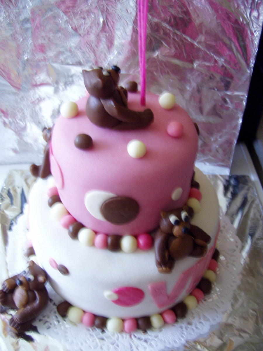 Pink With Bears - CakeCentral.com