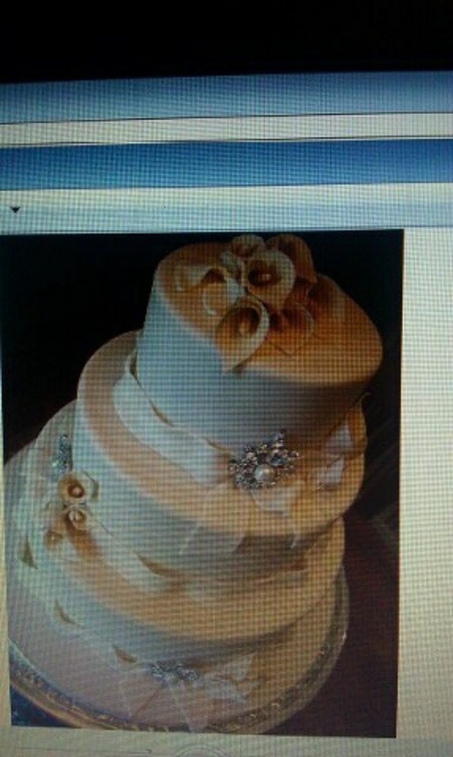 Sample Cake From Bride - CakeCentral.com